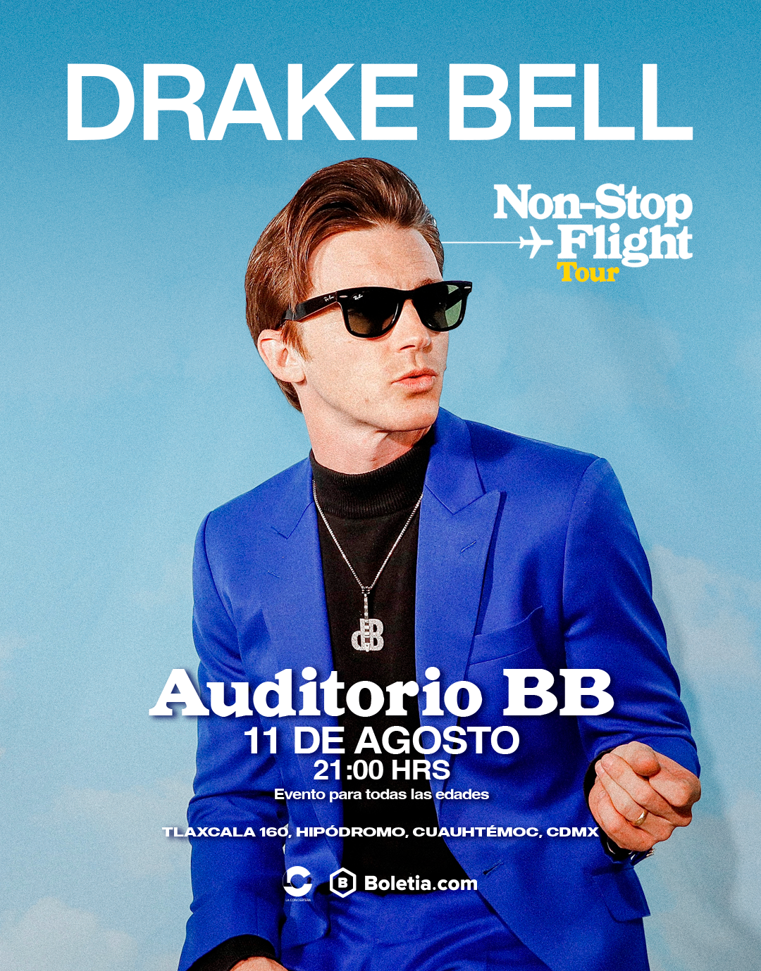 Drake Bell regresa a la CDMX con su Non-Stop Flight Tour | Mundial de ...